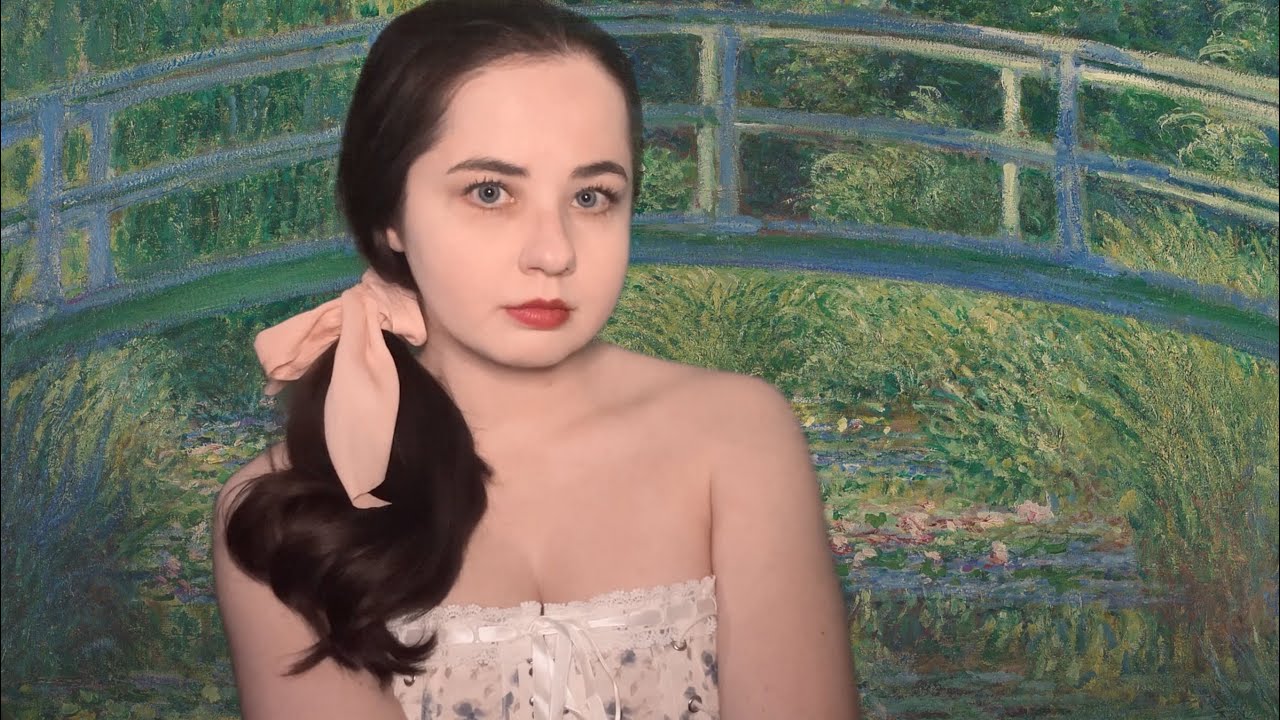 ASMR in a Painting | Picnic in Monet's Water Lilies (Soft Spoken and ...