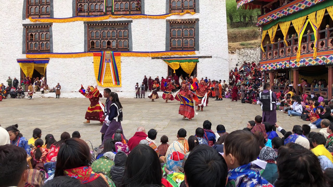 Bhutan Indigenous Peoples traditional festival in Paro, Bhutan. - YouTube