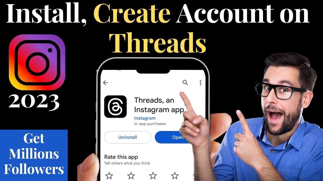 How to install threads app | How to create account on threads - YouTube