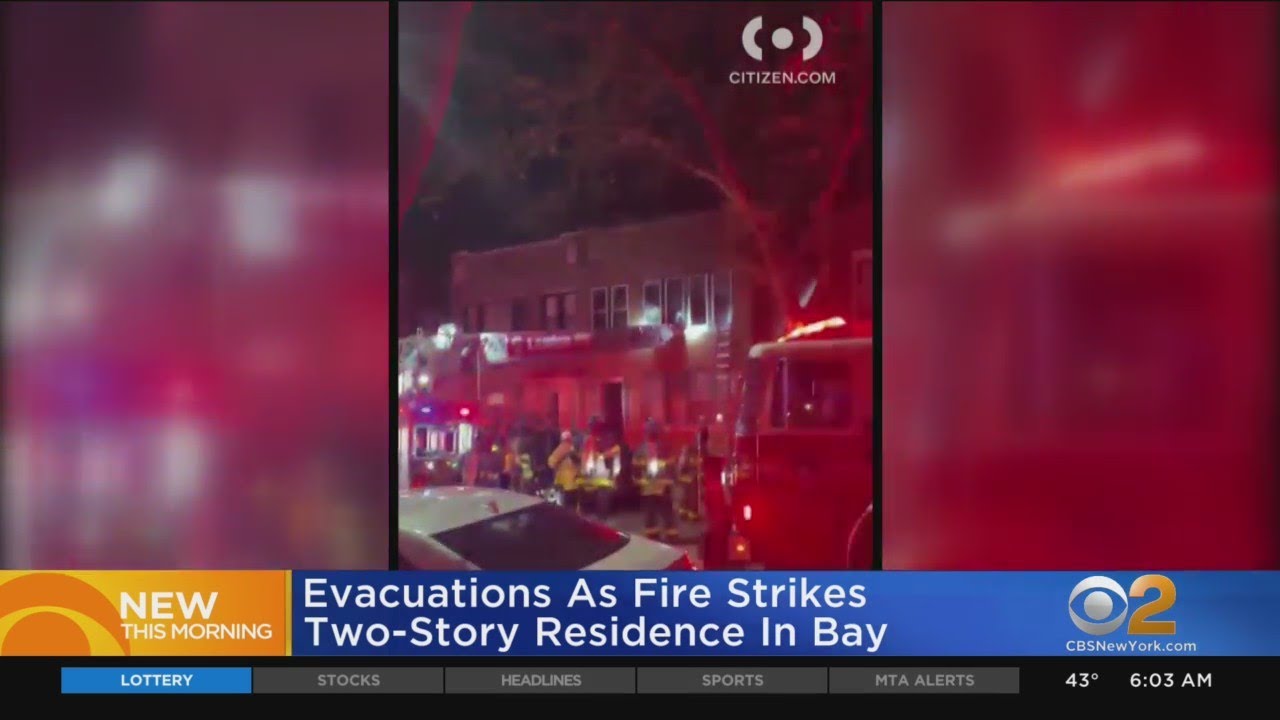 Firefighters Battle House Fire In Bay Ridge - YouTube