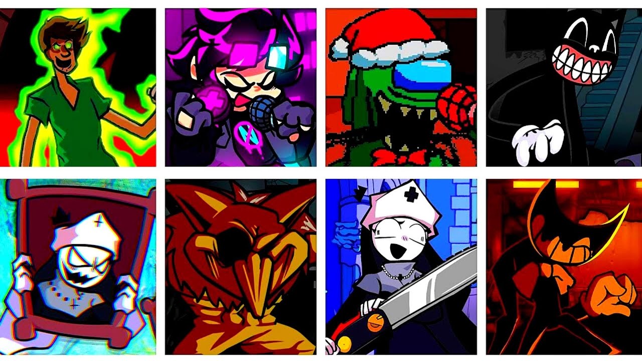 Portrait but Every Turn a Different Character Sings 🎶 (FNF Portrait but ...