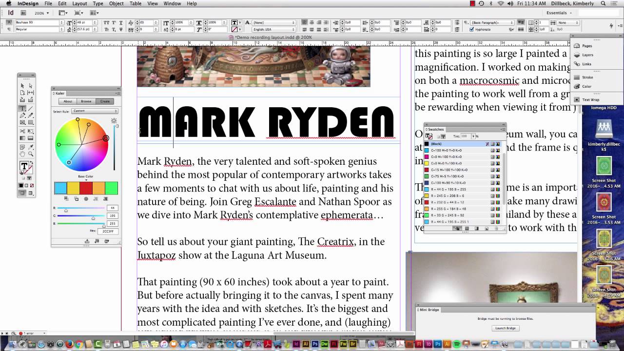 InDesign Demo P2 - YouTube
