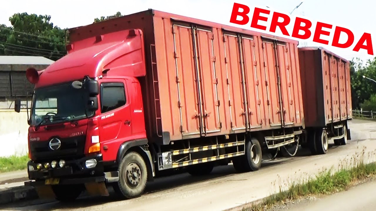 Spotting Truk Panjang !! Truk Besar Trailer Truk Gandeng vs Gandengan ...