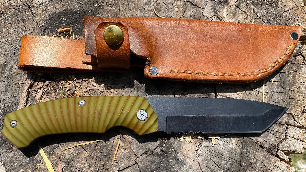 Orscheln 5 inch hunting knife (tanto) review - YouTube