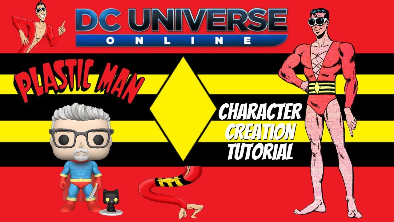 DCUO Character Creation Plastic Man DC Comics very EASY Tutorial - YouTube