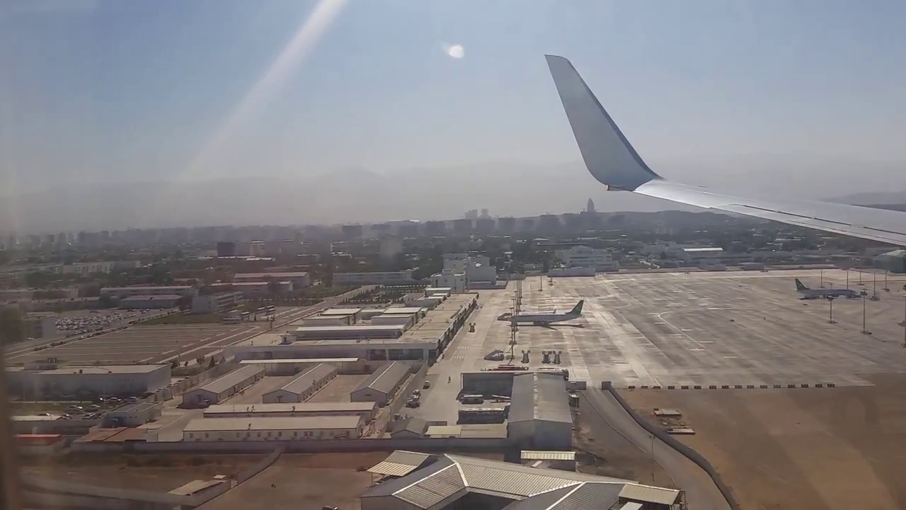 Landing at Ashgabat International Airport ASB - Air Turkmenistan - YouTube
