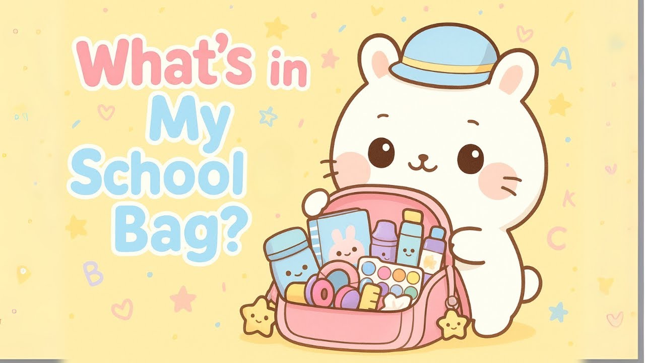 What’s in My School Bag? 🎒 | Fun Back to School Rhyme for Kids - YouTube