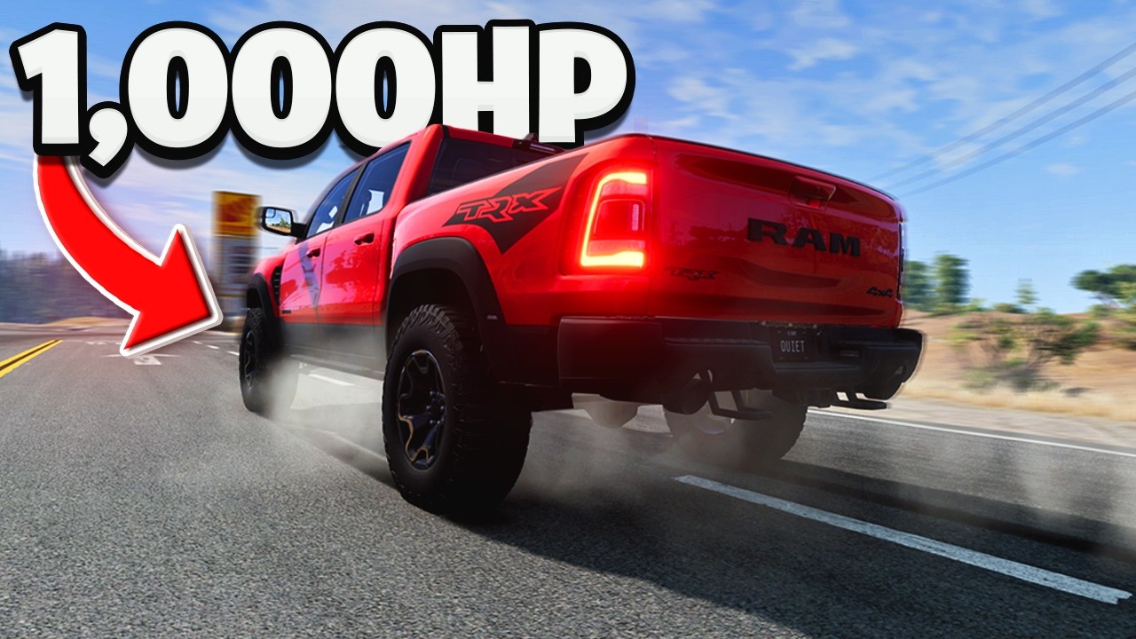 I built a 1000HP Dodge RAM TRX in BeamNG Drive - YouTube