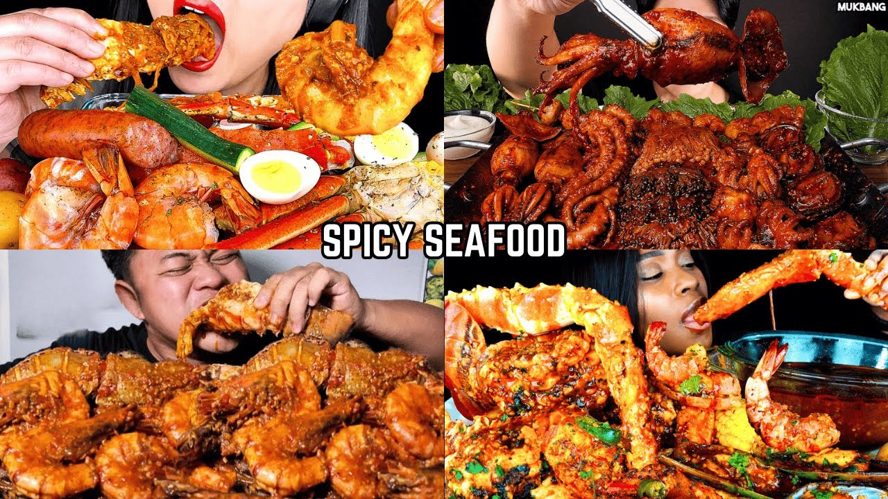 🌶️Extreme Spicy Seafood Mukbang | Eating Octopus, Lobster, Crab ASMR ...