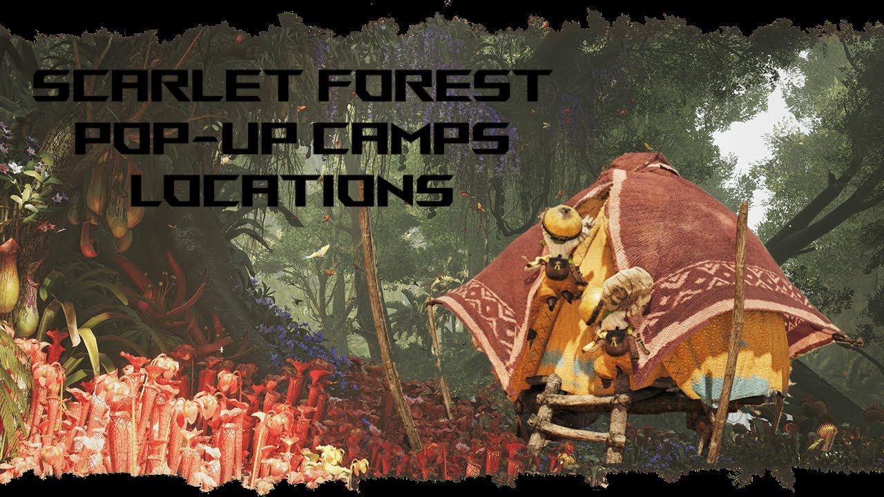 Monster Hunter Wilds - Scarlet Forest Pop-Up Camps Locations - YouTube