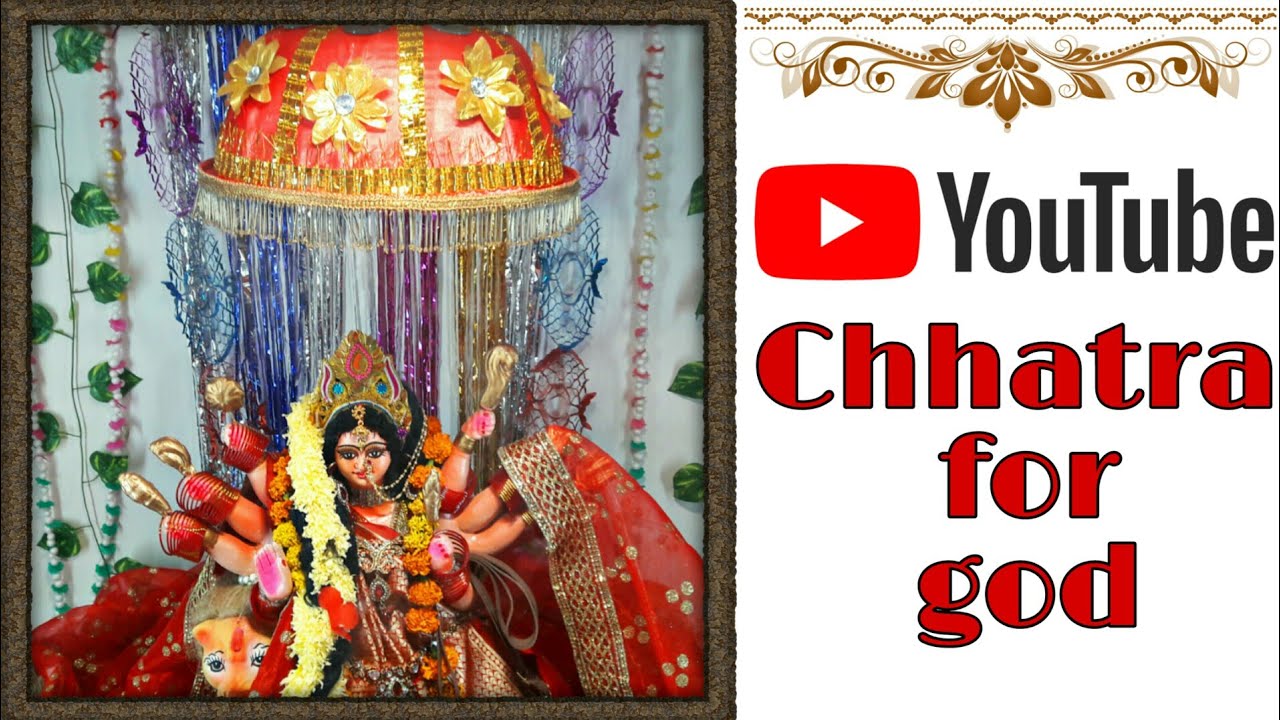 || How To Make Chhatra/Umbrella For God || DIY God Chhatra || - YouTube