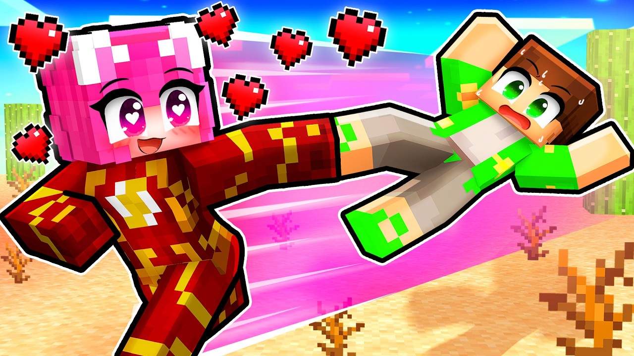 Fata *THE FLASH* are CRUSH pe Jakey in Minecraft... - YouTube