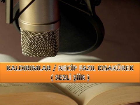 KALDIRIMLAR / NECİP FAZIL KISAKÜREK ( SESLİ ŞİİR )