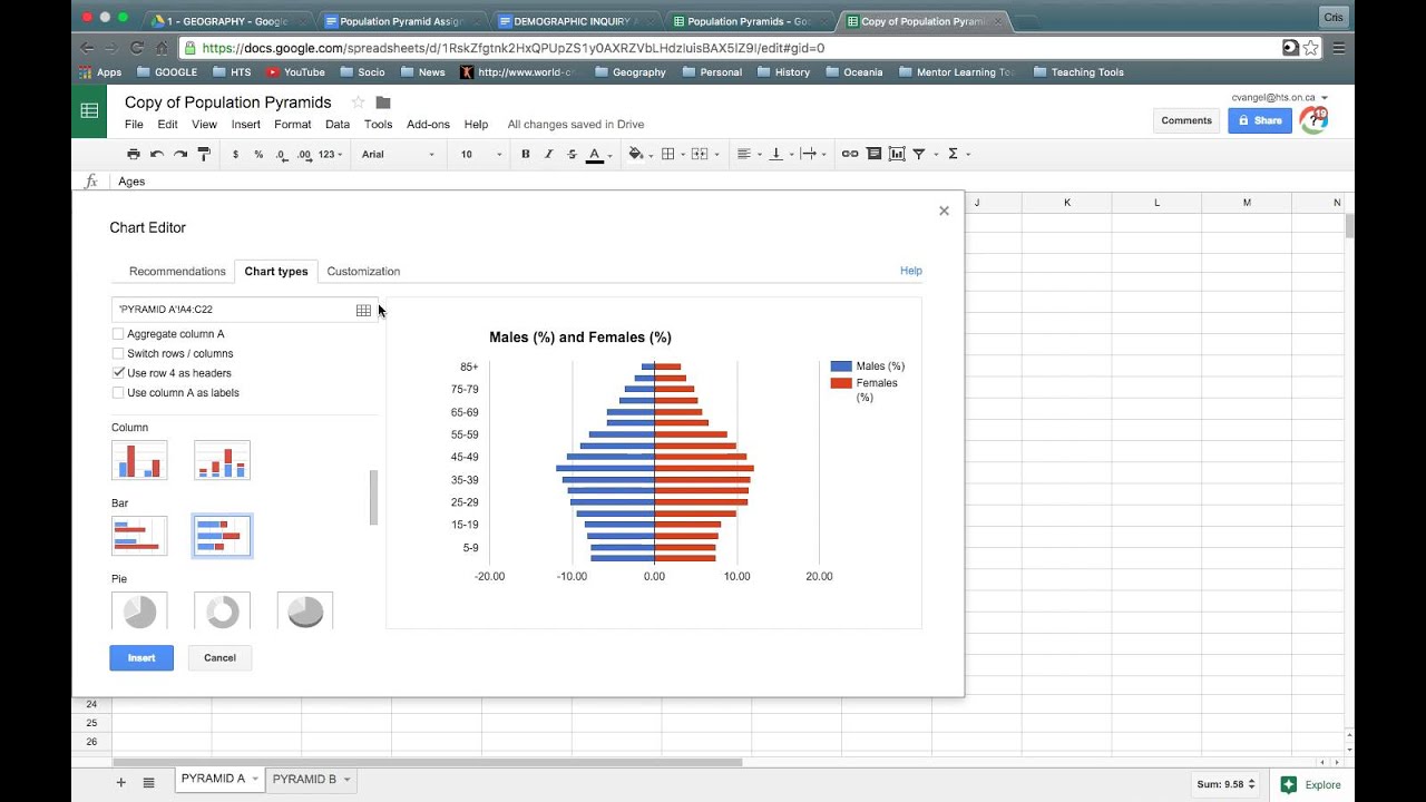 How To Make A Population Pyramid YouTube How To Make A Population Pyramid YouTube