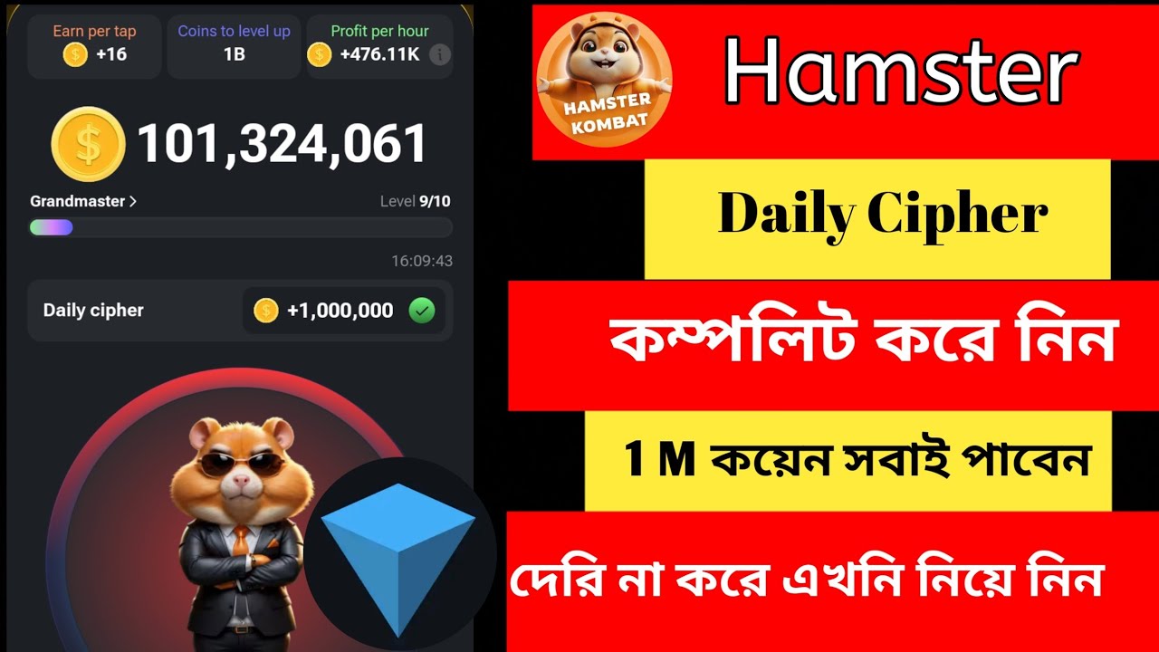 Hamster Daily Cipher 13 Jun | Hamster Kombat Daily Cipher | Daily ...