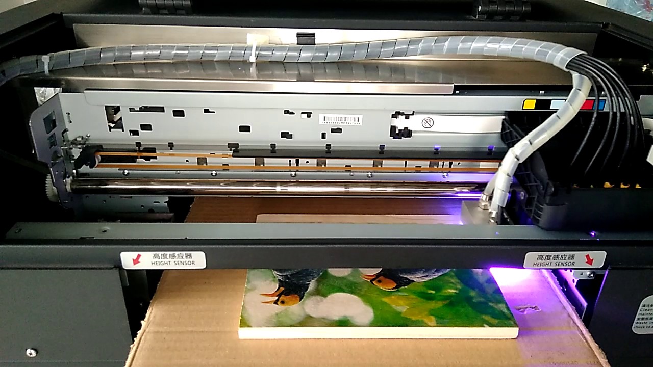 wood printer, UV printer, printing wood - YouTube