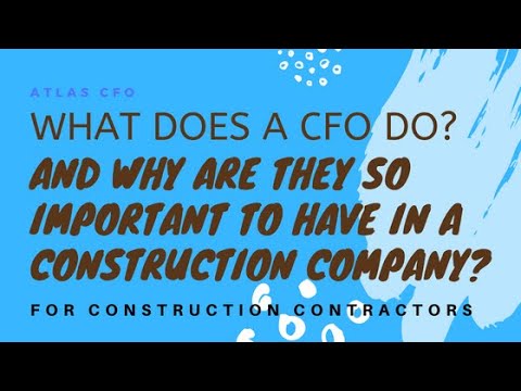 What Does a CFO Do? | For Construction Companies - YouTube