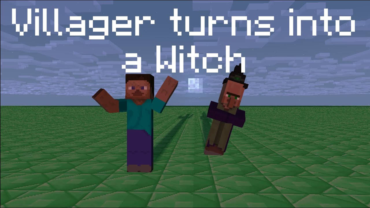 Villager turns into a Witch (A Minecraft Animation) - YouTube