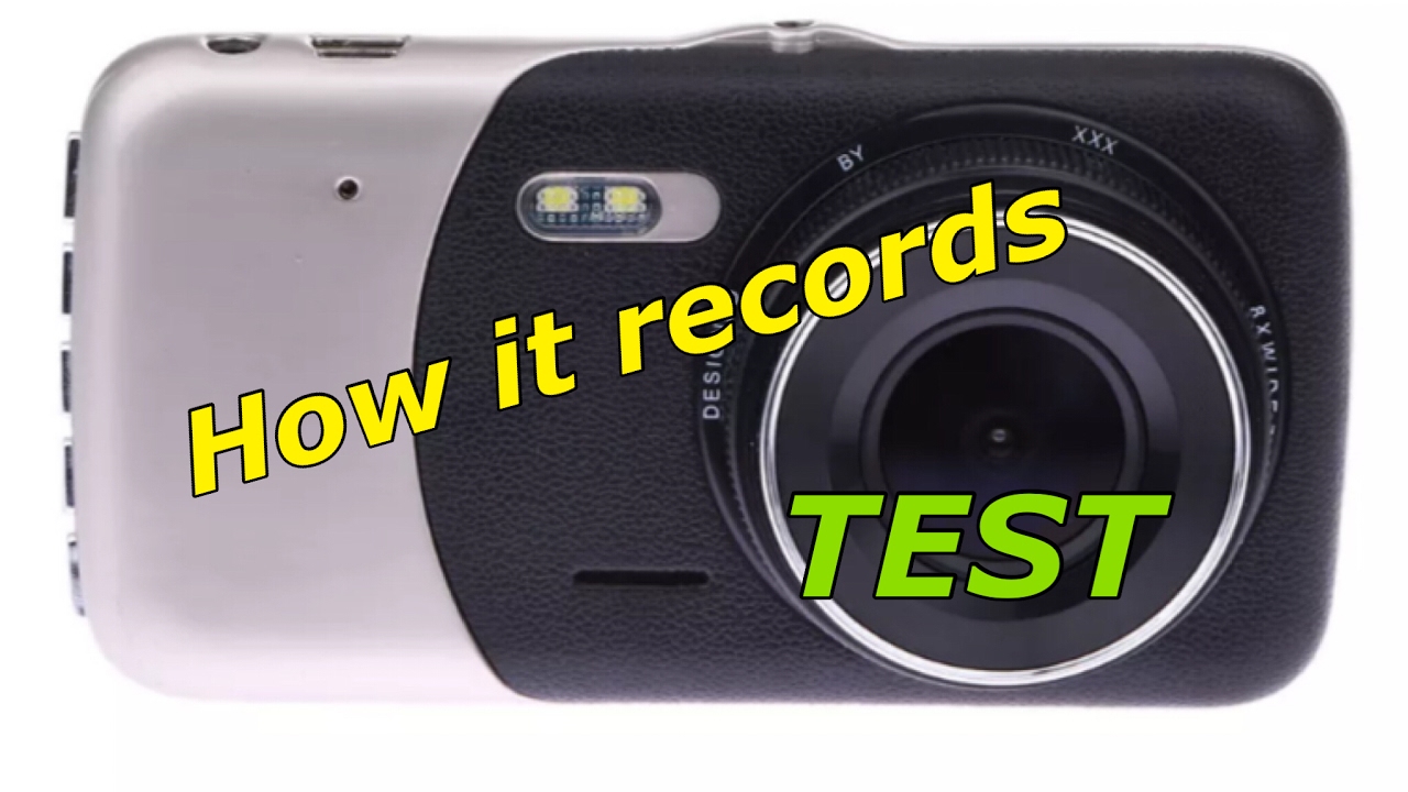 TEST - HD Car Video Recorder 1080p Dual Camera Dash Cam - YouTube