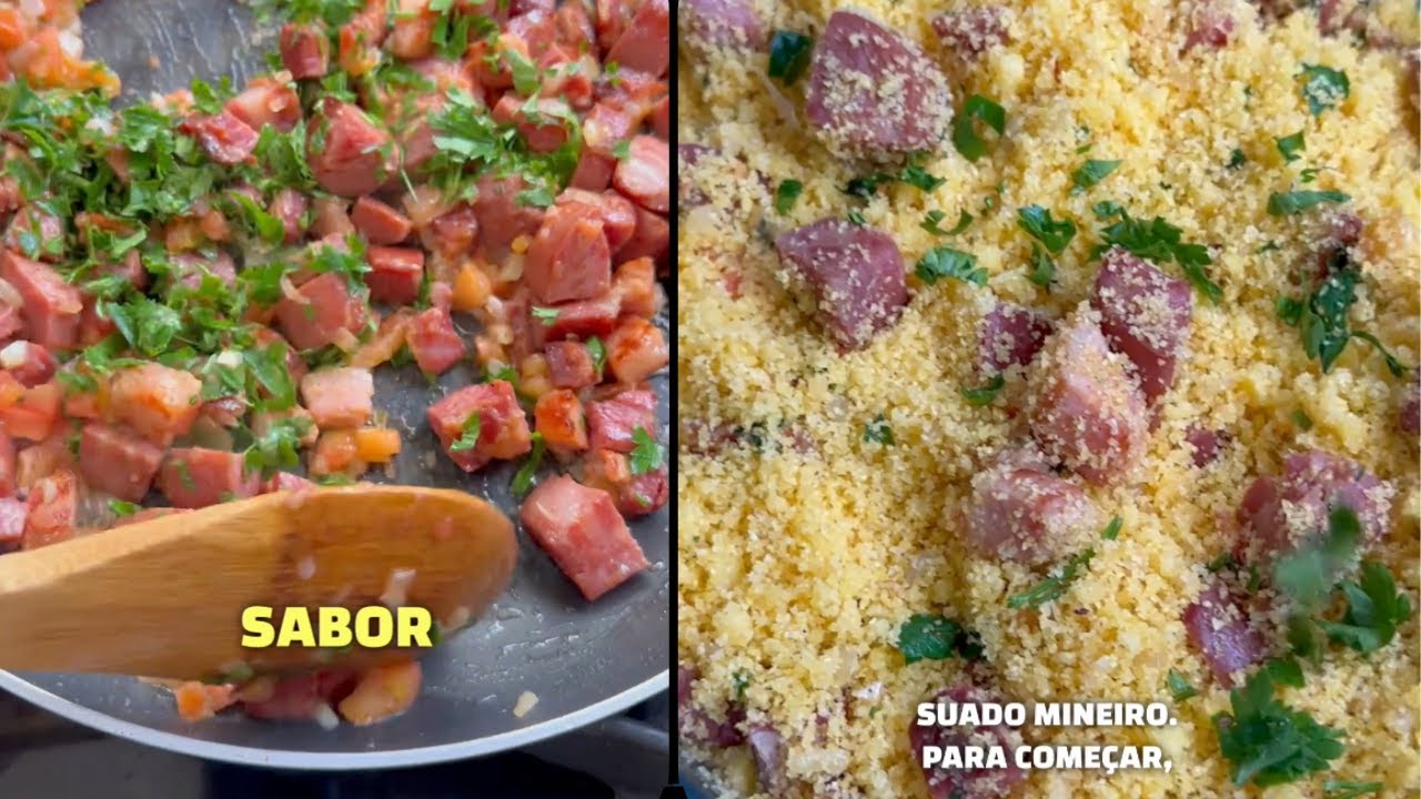 Receita de Fubá Suado Mineiro com Bacon - Como Fazer, Simples, Salgado ...