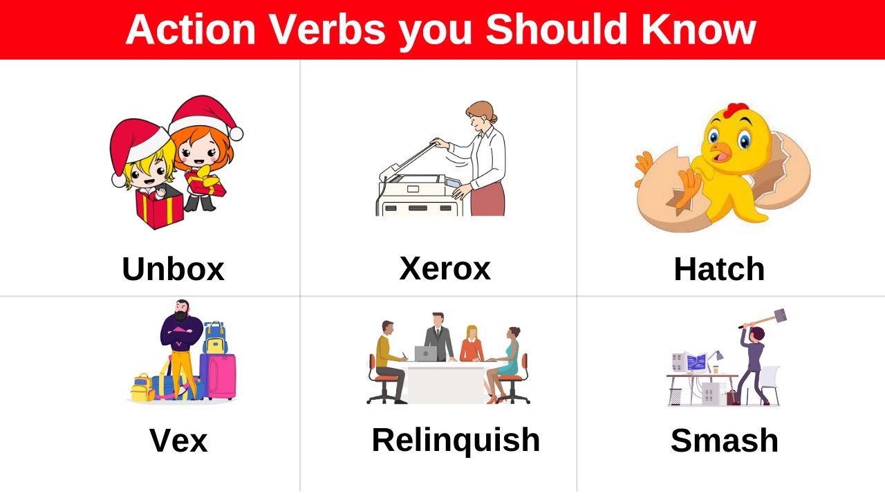 Lesson 37: Learn 14 Very Interesting Action Verbs in Just 6 Minuts ...