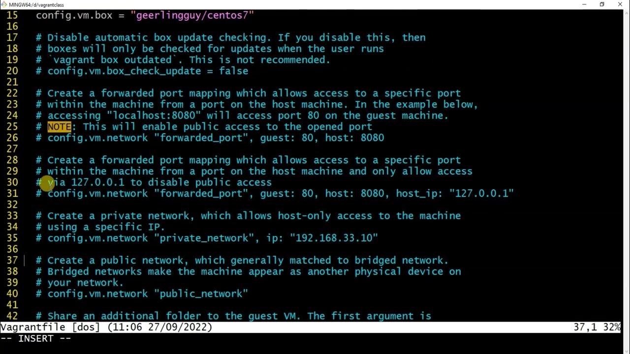 How To Configure IP Address On Vagrant VM - YouTube