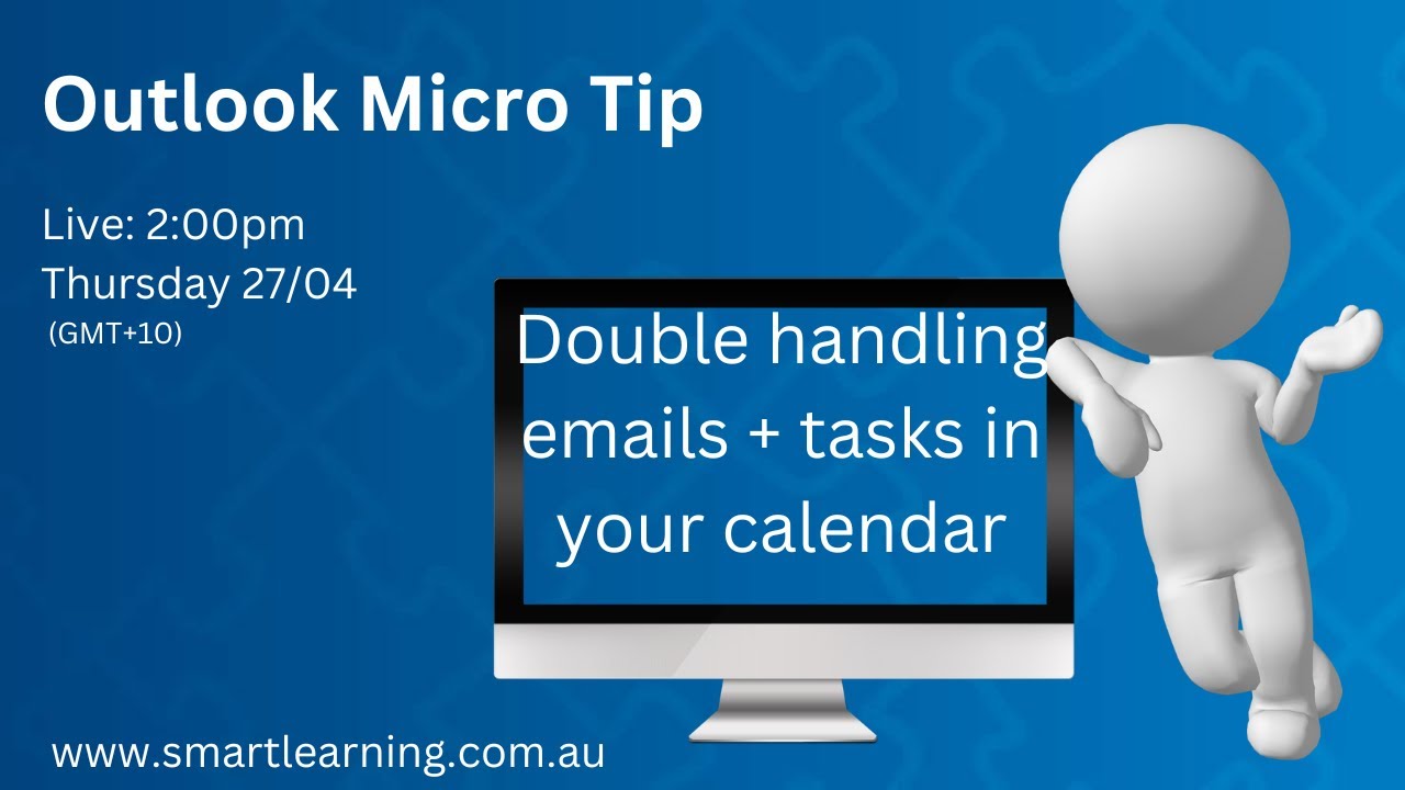 Outlook: Double handling emails + tasks in calendar - YouTube