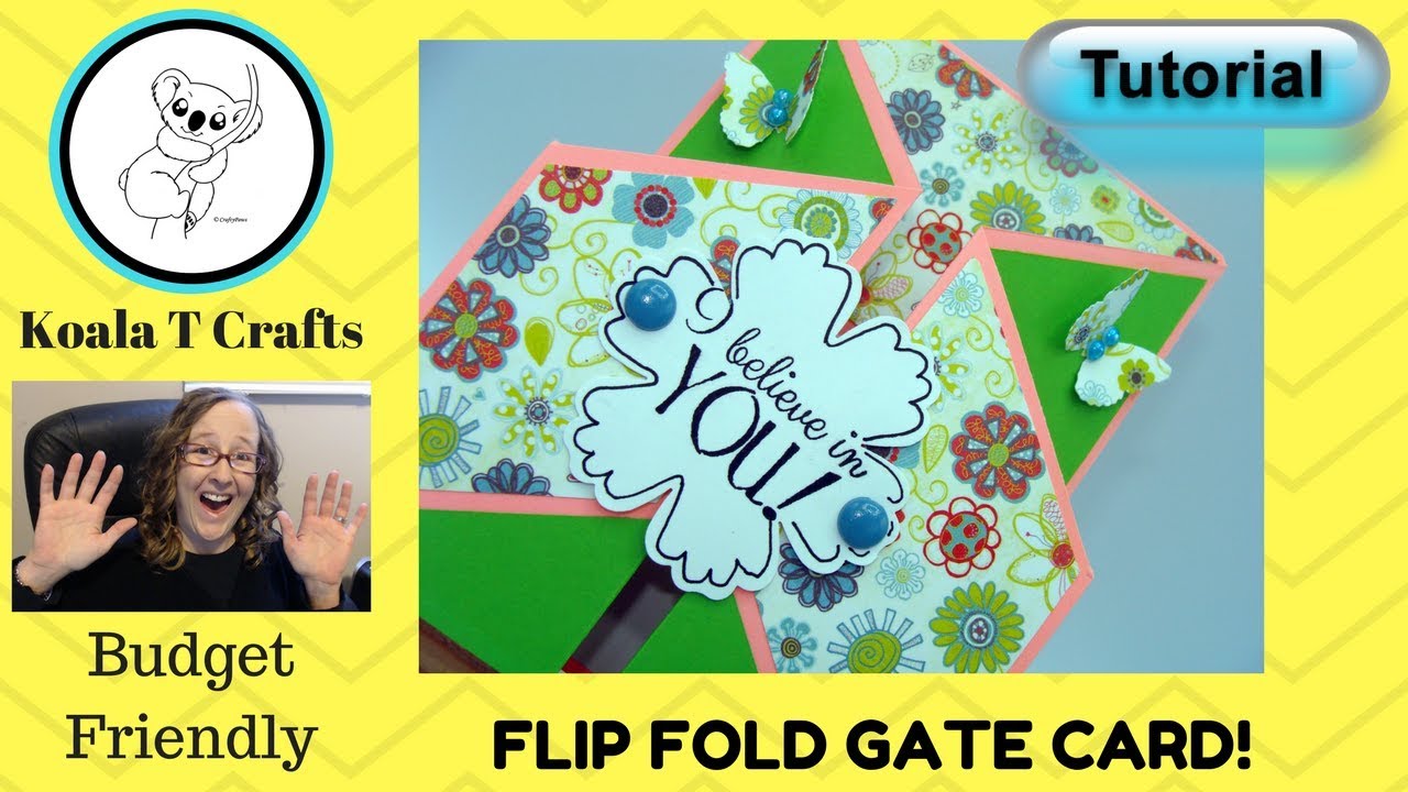 Flip Fold Gate Card Double Gate Fold TUTORIAL Easy, Fast, fancy fold ...