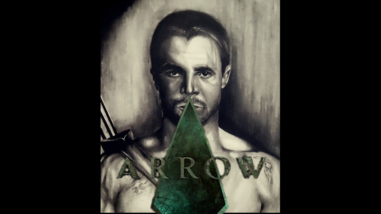 Arrow Speed Drawing: Oliver Queen - YouTube