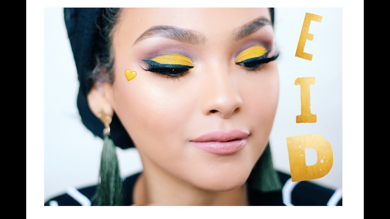 Bright Cut Crease EID Makeup! | Eid Collab! - YouTube