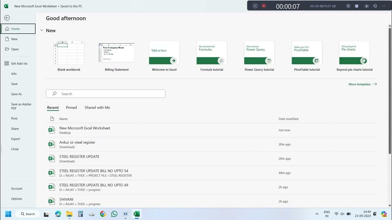 HOW TO START MICROSOFT EXCEL FOR BEGINERS - YouTube