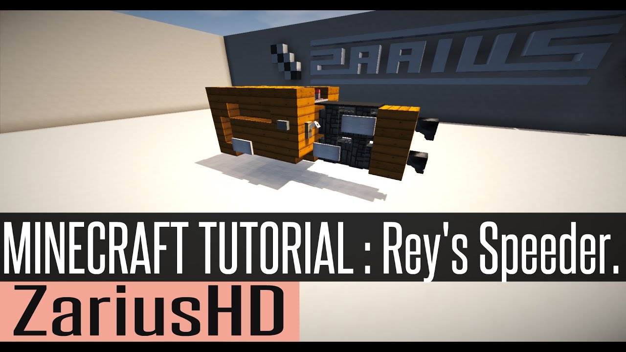 Minecraft: Star Wars: Rey's Speeder Tutorial - YouTube