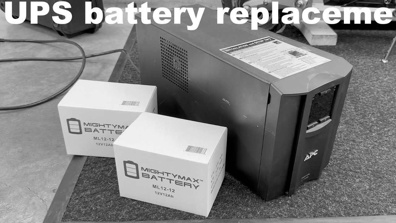 Replacing batteries and fixing a UPS - YouTube