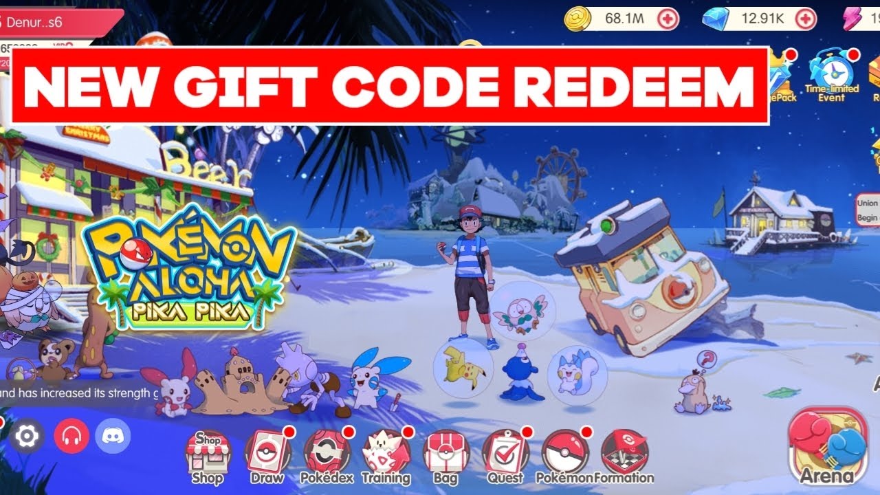 GIFT CODE REDEEM POKEMON ALOHA PIKA PIKA May 2023 | PAPP Monster Aloha - YouTube