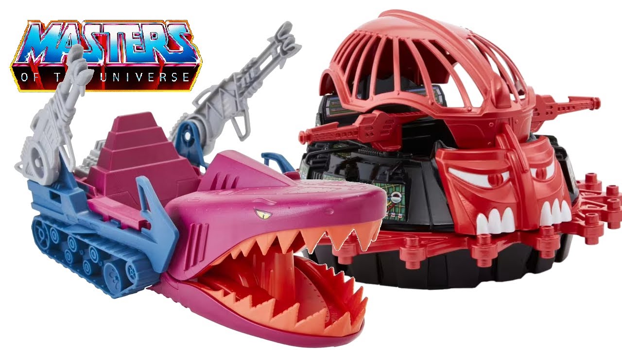 MOTU Land Shark & Roton Masters of the Universe Origins Review - YouTube