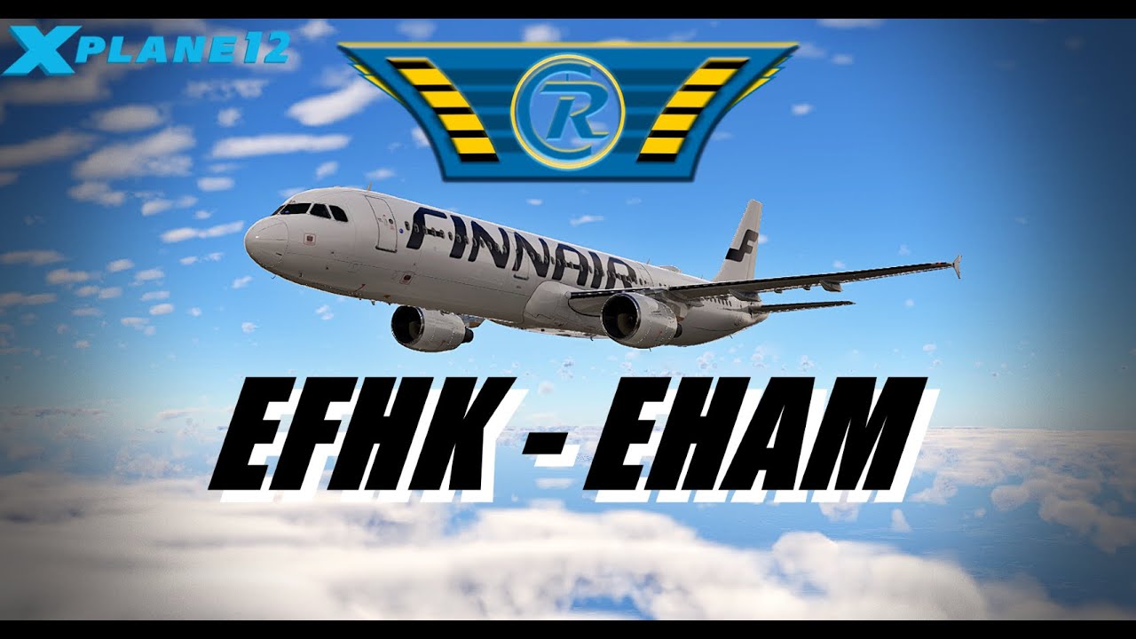 Full flight EFHK -EHAM (HARD LANDING) - YouTube