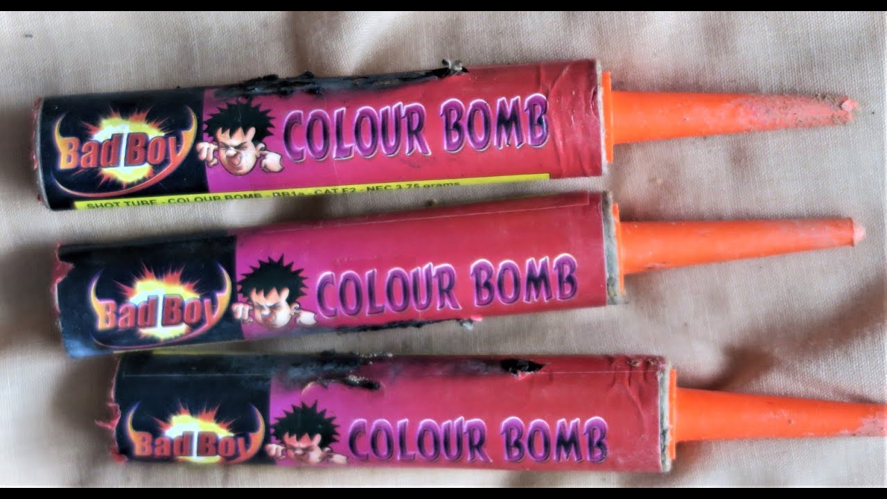 Bad Boy Colour Bomb firework - YouTube