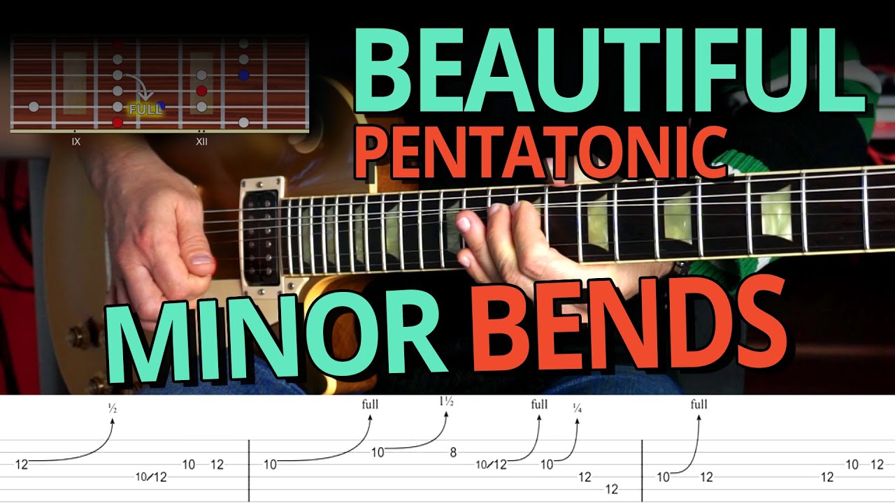 BEAUTIFUL PENTATONIC MINOR BENDS with TABS - YouTube