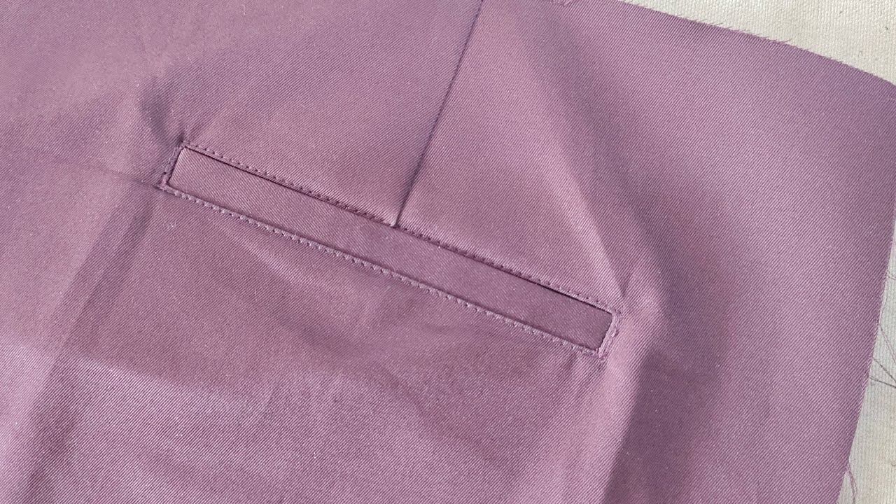 Pant back pocket stitching / pant back Bone pocket stitching / Pant ka ...