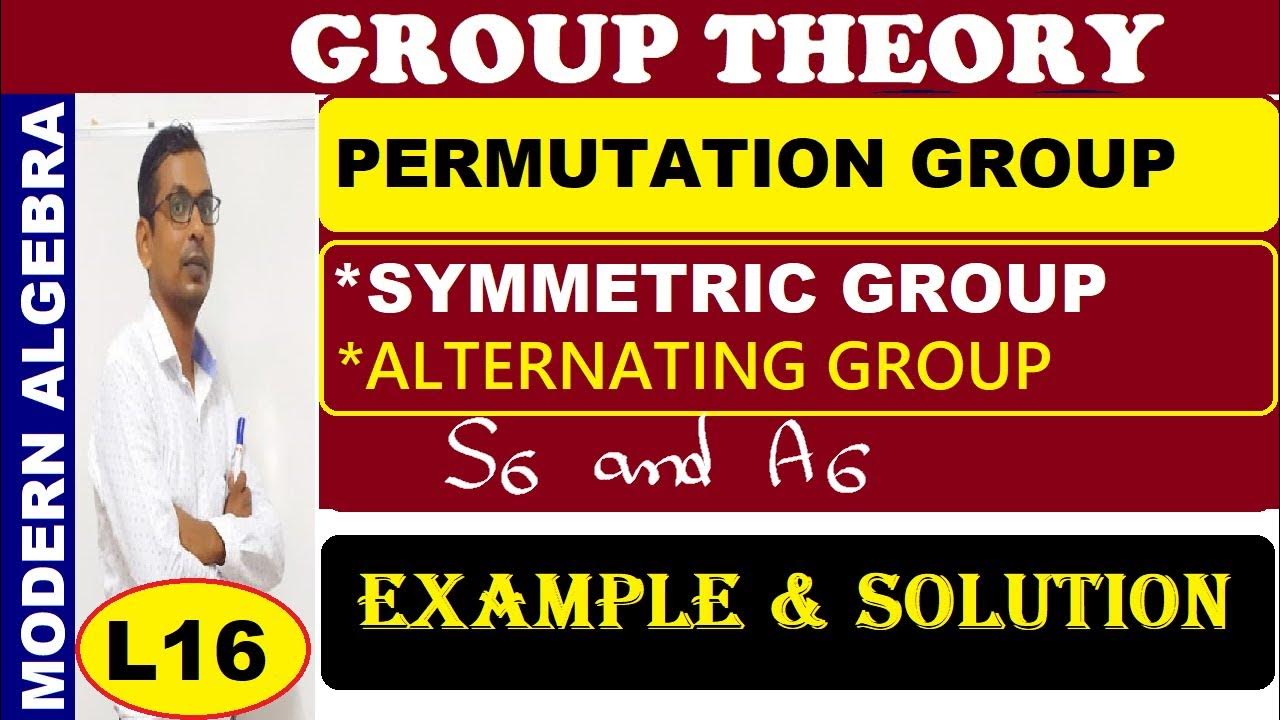 group theory| symmetry group S6 | alternating group A6 | permutation group S6 and A6 - YouTube