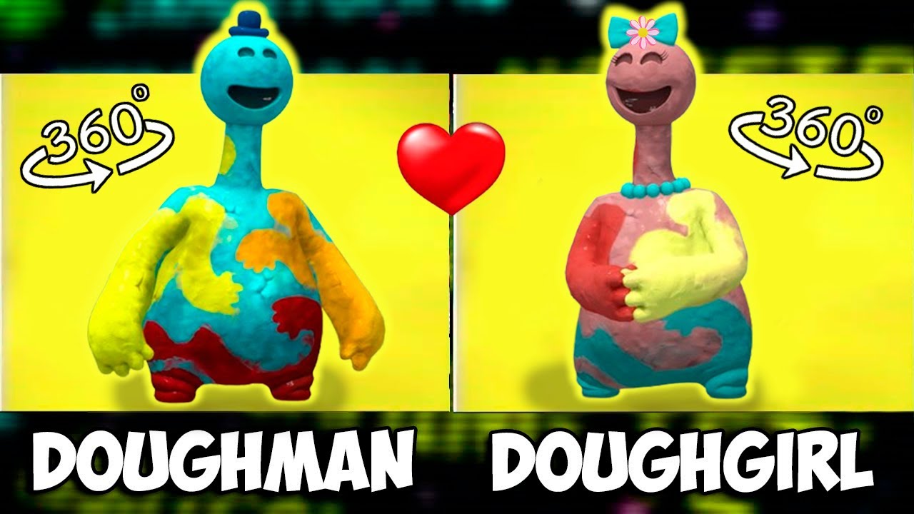 360° VR Doey the Doughman vs NEW DOLLY the Doughgirl Jingle V (Poppy ...