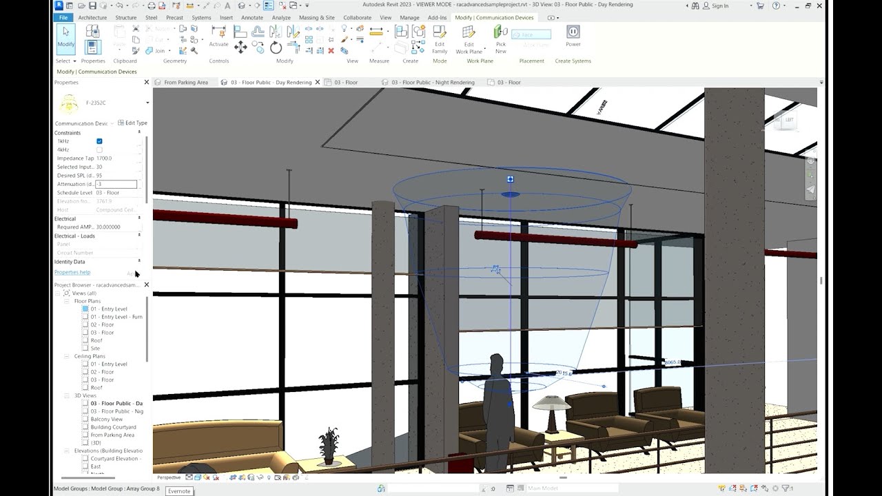 Visualizing Loudspeaker Coverage in Revit - YouTube