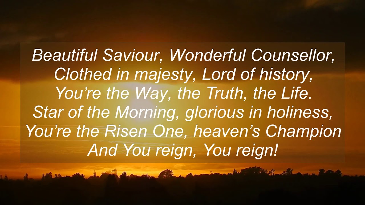 Beautiful Saviour - live with lyrics - 1080p - YouTube