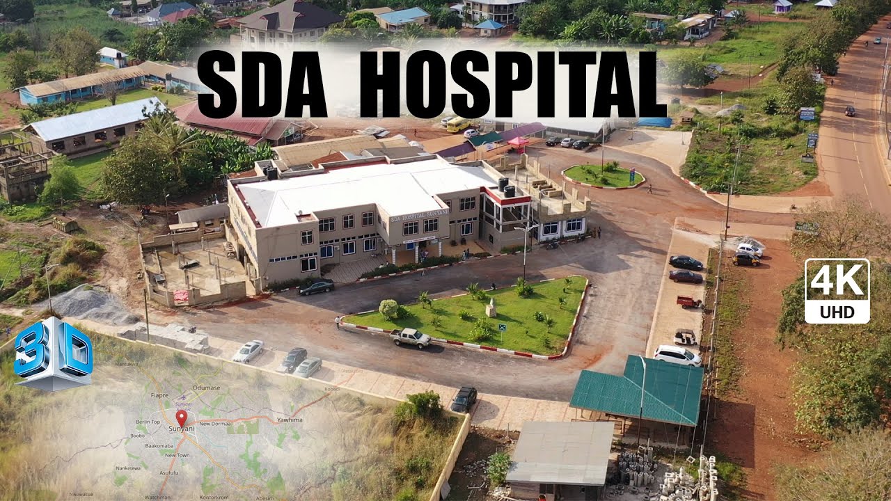 Mapping SDA Hospital 3D Photogrammetry Sunyani Ghana 4K - YouTube