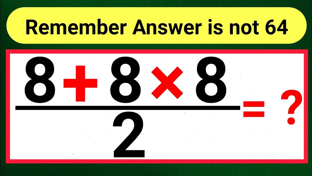 Can you solve this Tricky Math problem! | Simplify PEMDAS & BOMDAS ...
