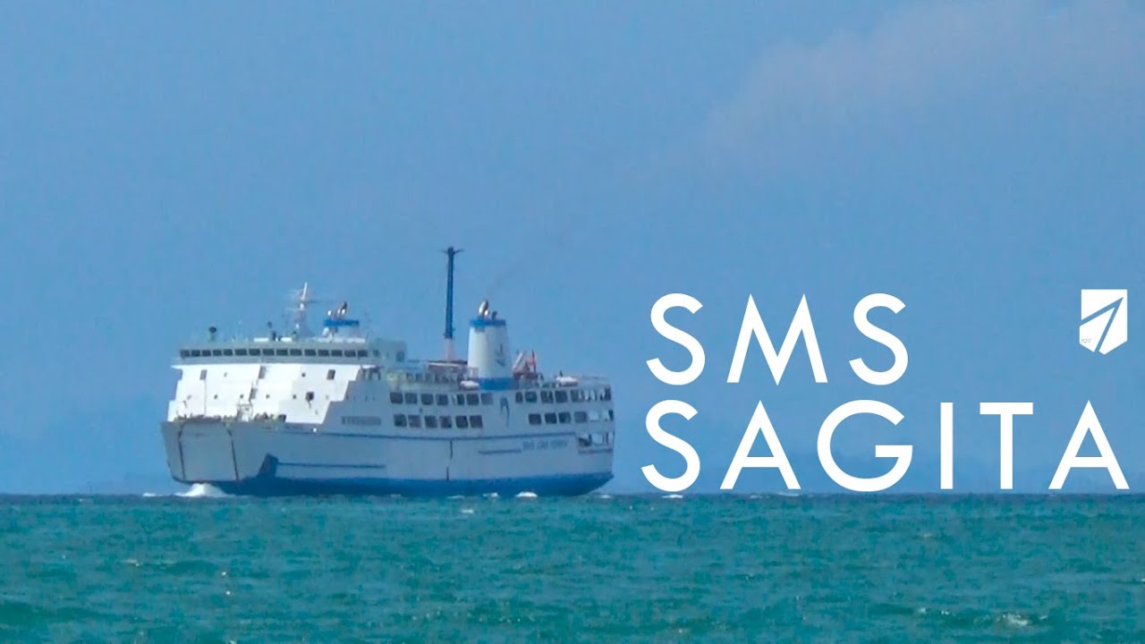 Arrival of ferry SMS SAGITA, Merak (2024) - YouTube