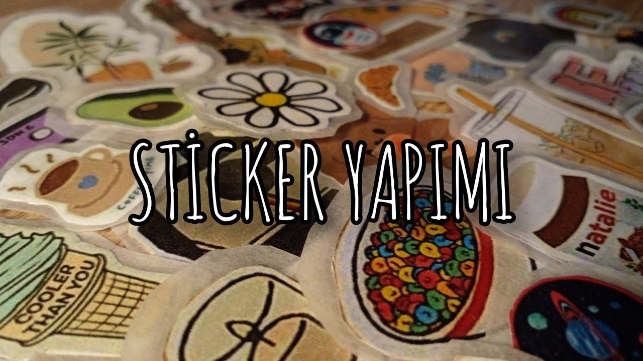 Evde Sticker Yapımı | Kendin Yap | DIY - YouTube