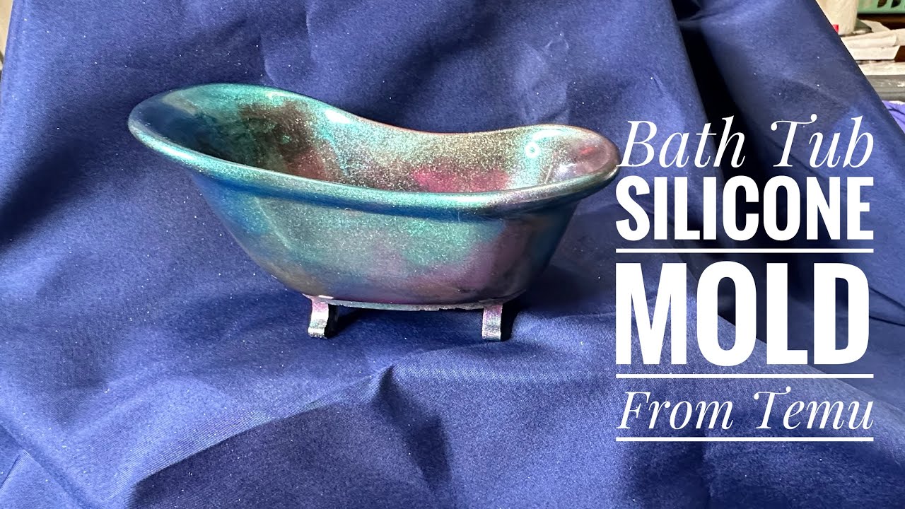 Trying Out This Cute Silicone Bathtub Mold From Temu 🛁Silicone Molds ...