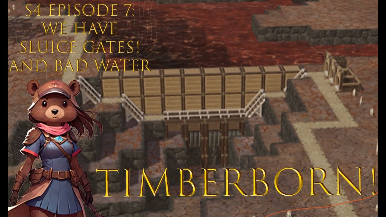 FINALLY!!! Sluice Gates! We did it! (Sort of)! Timberborn, HARD MODE ...