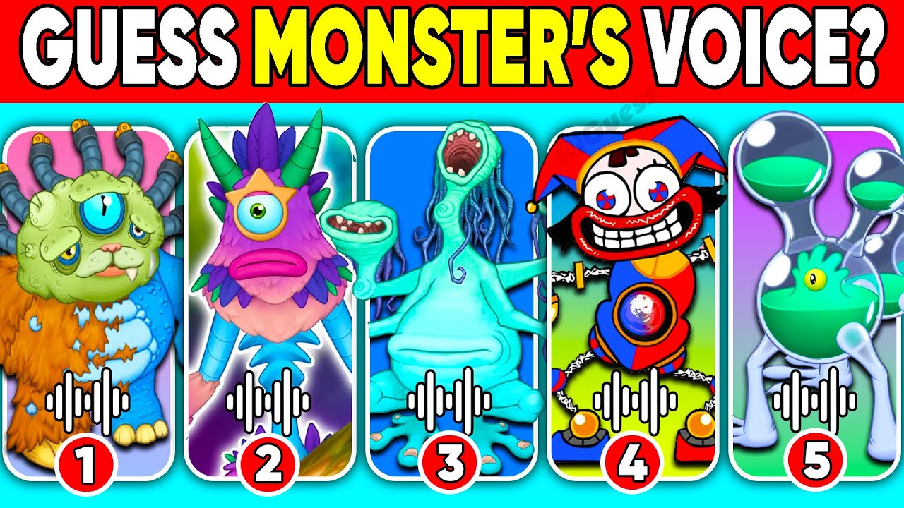 Guess the MONSTER'S VOICE | MY SINGING MONSTERS | WHAILL, NITEBEAR ...